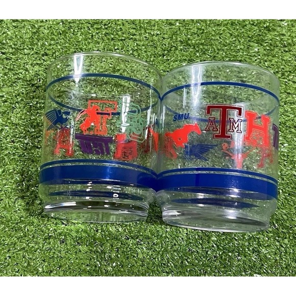 Southwest Conference | Art | Southwest Conference Glass Set Of 2 Swc ...